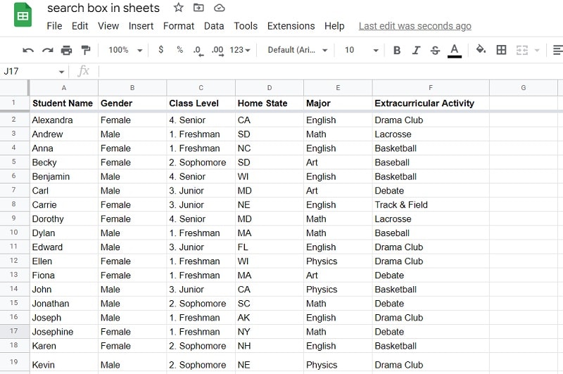 How To Create A Search Bar In Google Sheets? - 3-Step Guide