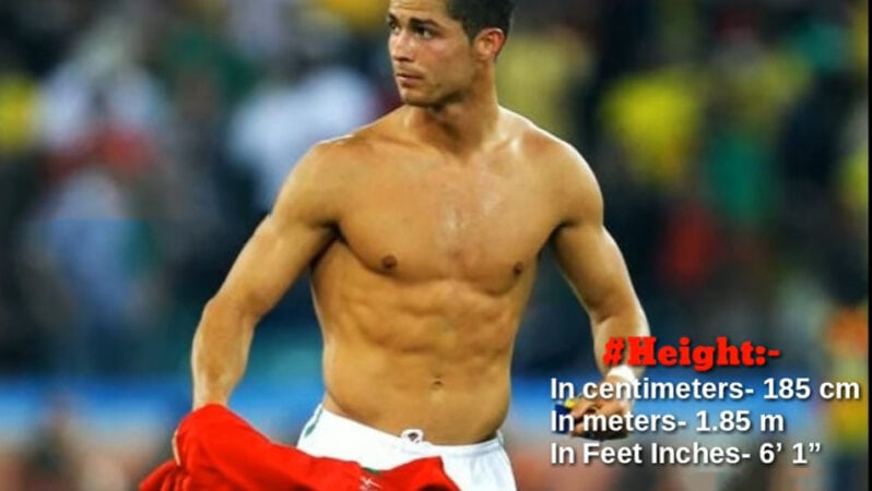 How Tall Is Cristiano Ronaldo - Height In Cm, Feet, Ft
